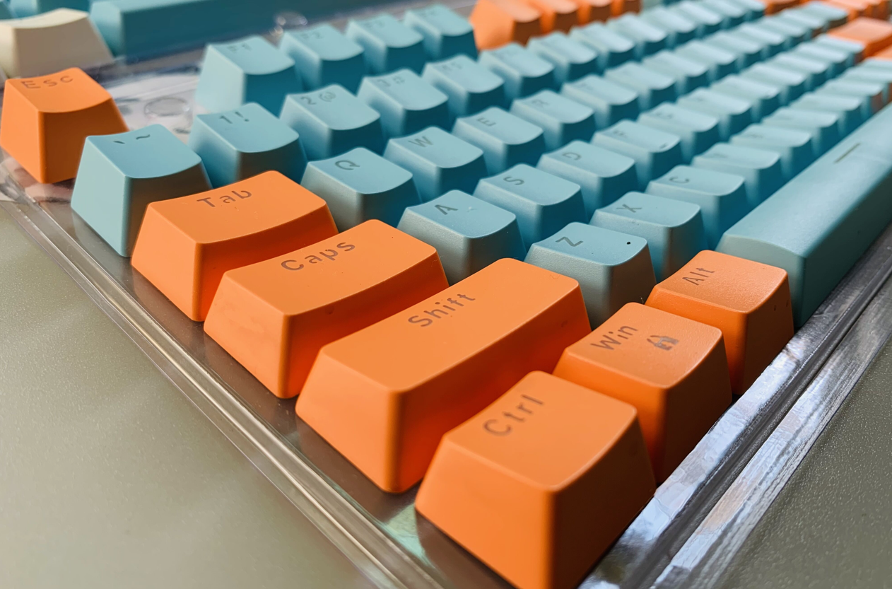 New 104 Pcs Mechanical Keyboard Keycaps Set OEM Backlit Two-Color ABS ...