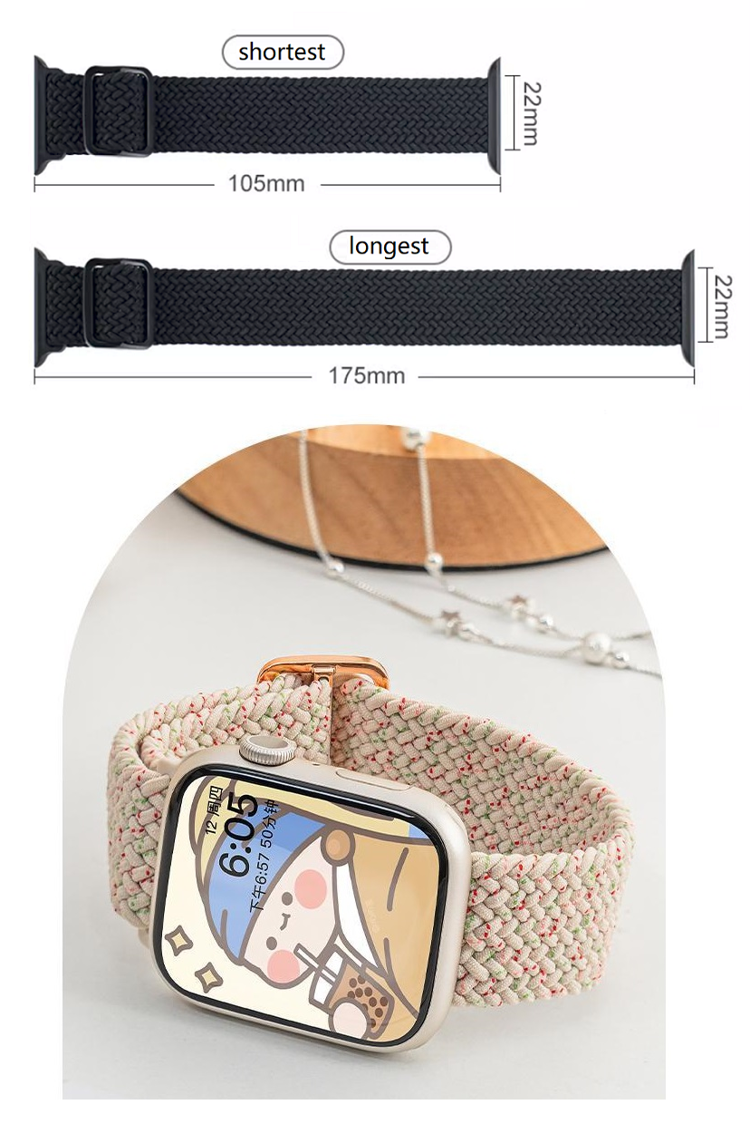 New Color Braided i watch Strap Compatible For Watch Series 10, Series ...