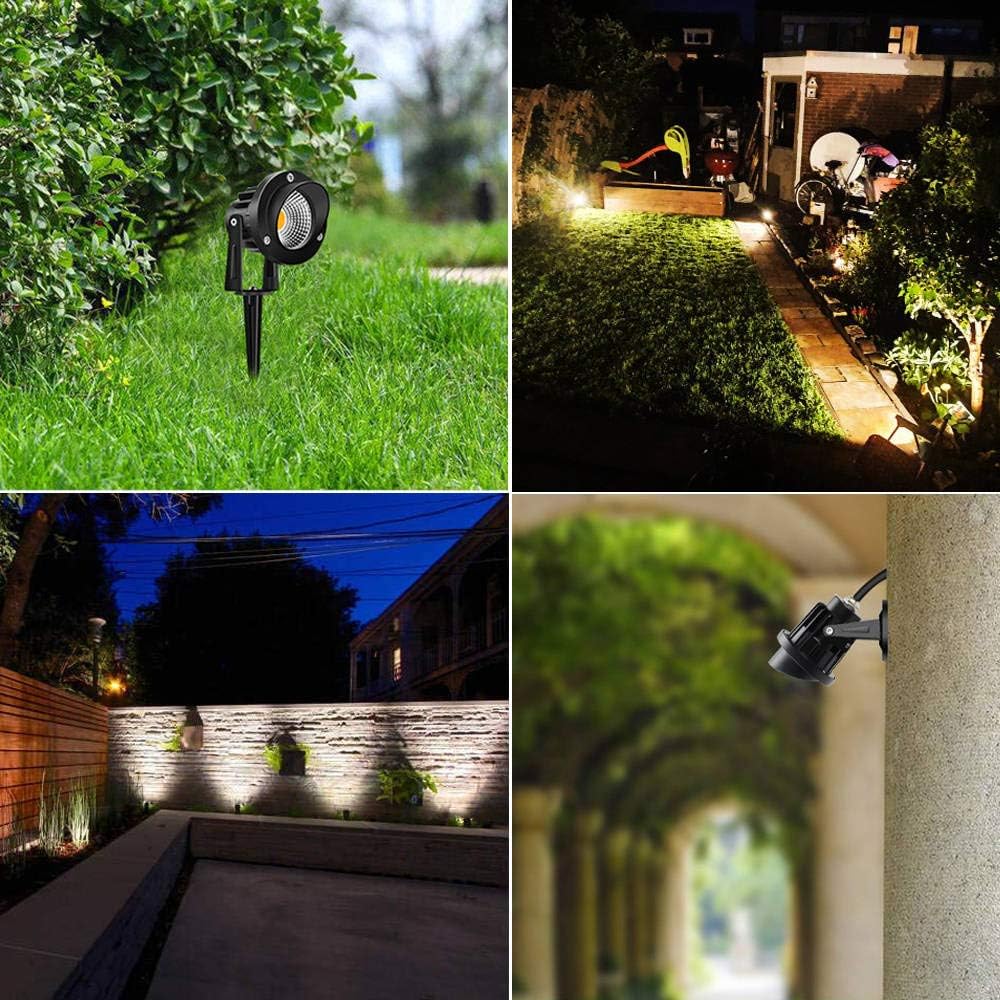 LED Landscape Spotlights,10W 12W 20W Outdoor Spotlights for Yard,Warm ...