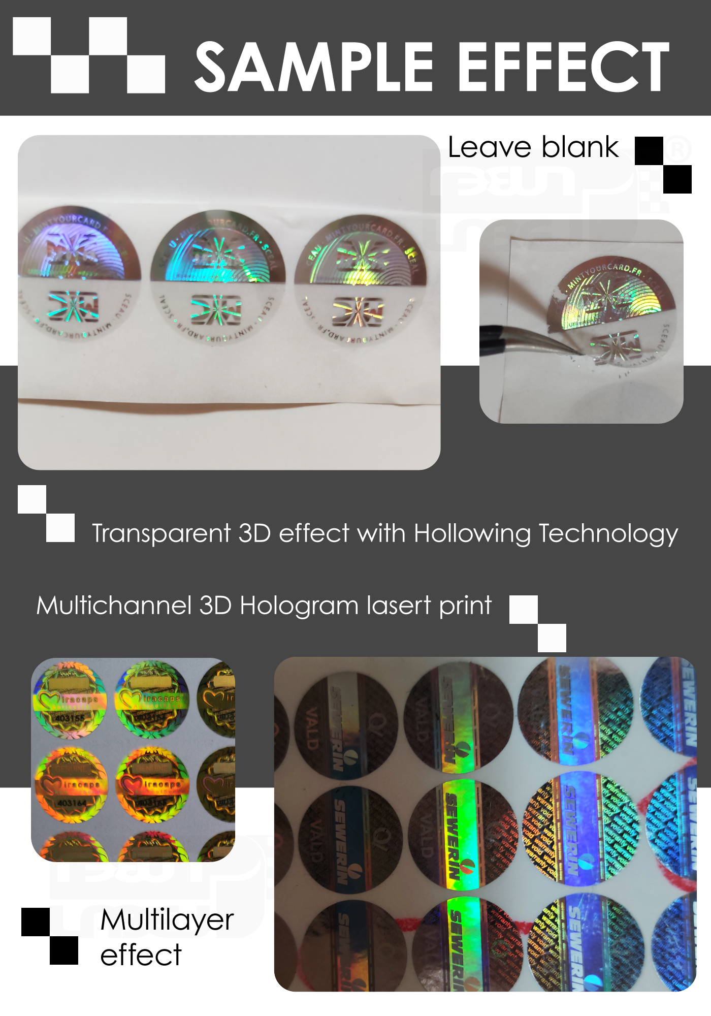 personalized security seal sticker genuine sticker customized hologram ...