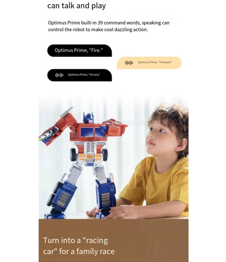 Robosen HR30 Optimus Prime Elite Edition Voice Dialogue High-Tech ...