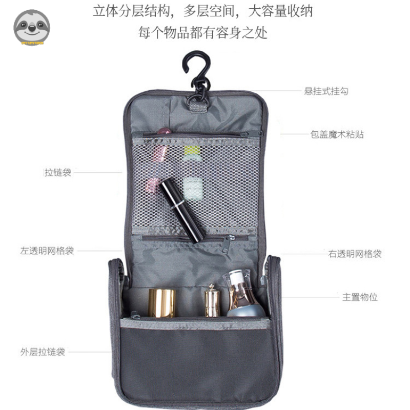 [Ready Stock] Japanese Style/Simple Clamshell Toiletry Bag/24H Fast ...