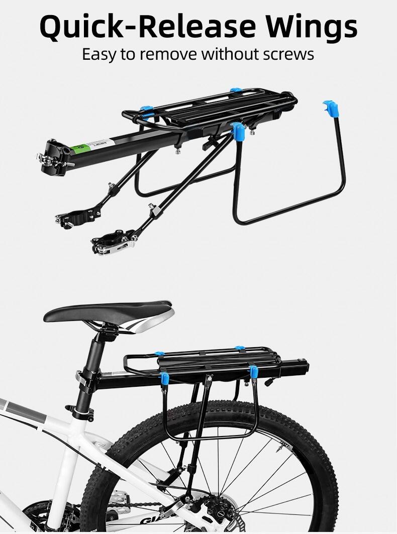 【SG Delivery】ROCKBROS Bike Rack Quick Release Bicycle Cargo Rack Rear ...