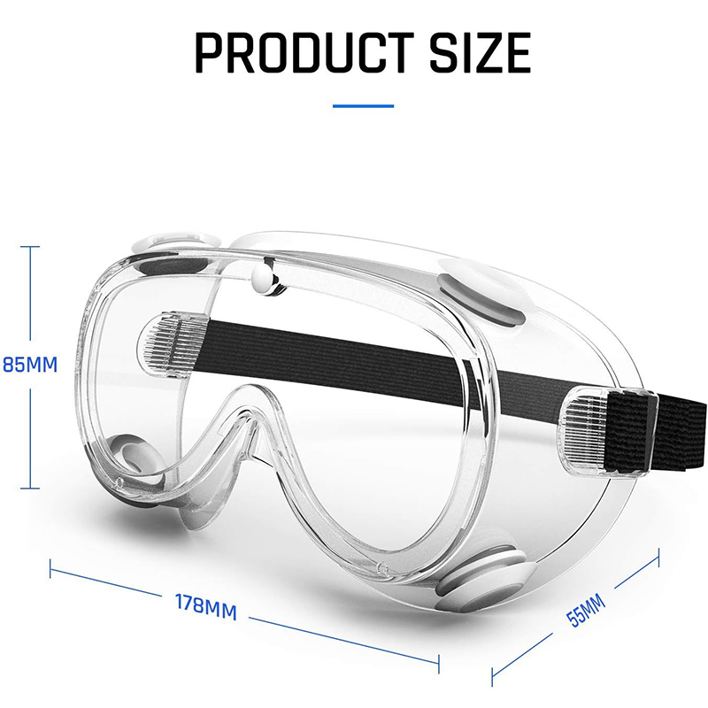 KIPRUN Safety Goggles, Anti-Fog Protective Safety Glasses, Clear Lens ...