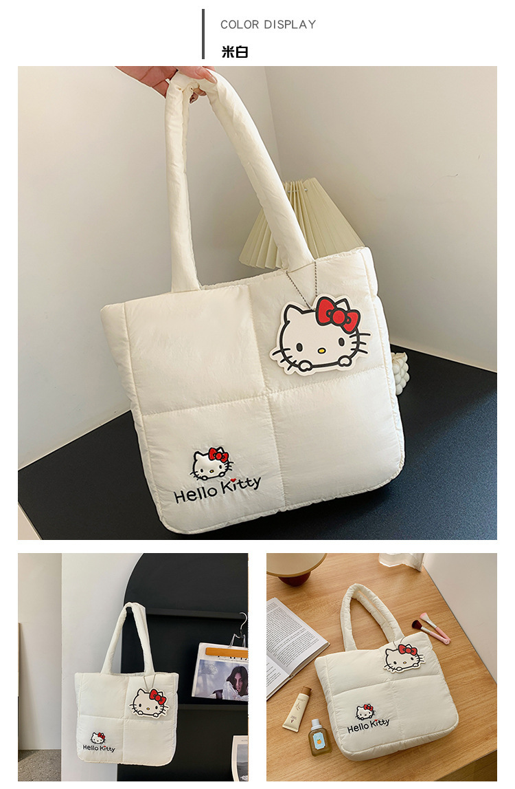 Hello Kitty Cosmetic Bag Melody Purses Down Jacket Bag Shoulder Bags ...