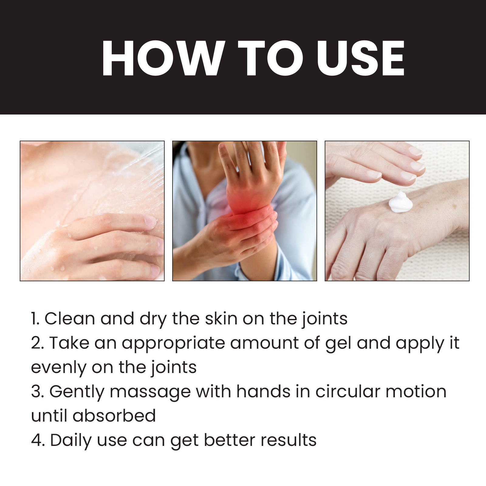 South Moon Joint Repair Gel Bee Venom Joint Soothing Gel Relieve Lumbar ...