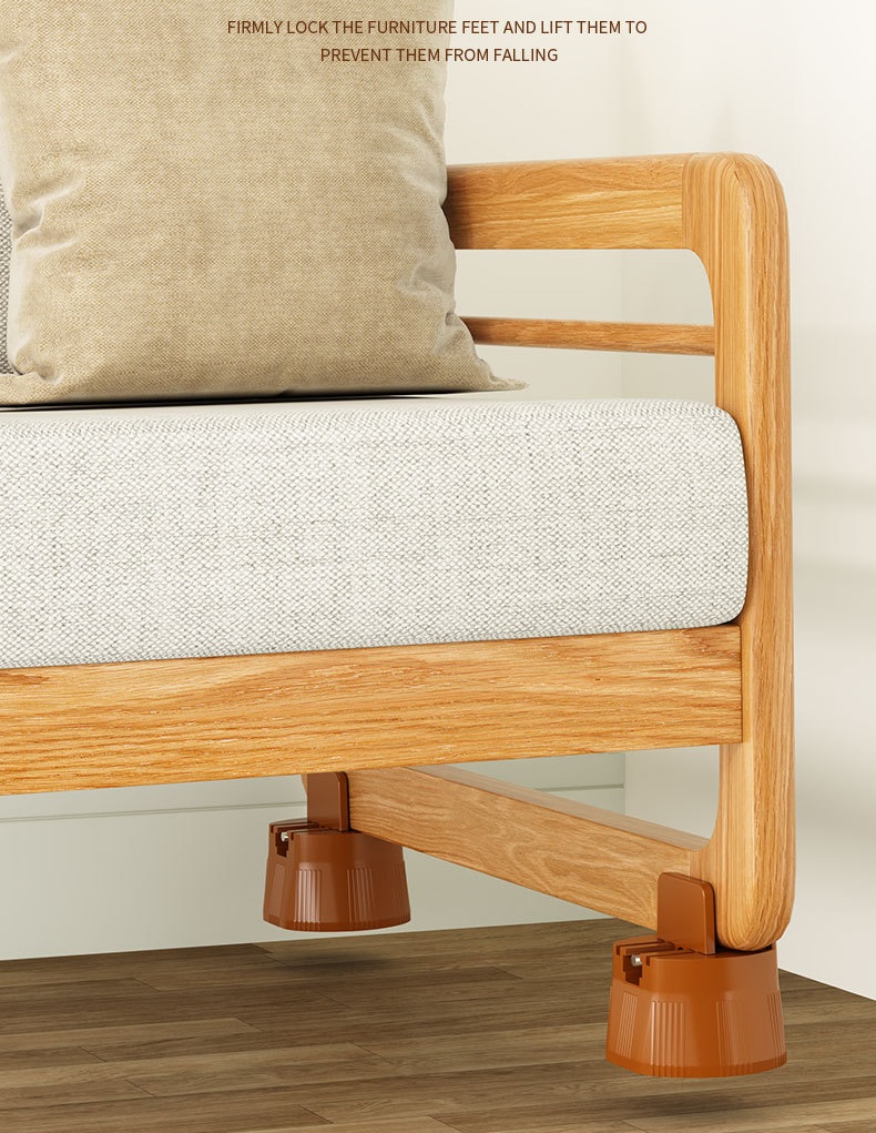 [NEW STYLE] Furniture Heightening Adjustable Leg Extender Pad Sofa ...