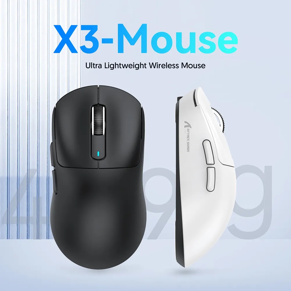 Attack Shark X2 pro/ X3 /X3 PRO/X5/X6/X11 Wireless Bluetooth Mouse 2.4G+Type-C Tri-Mode ...