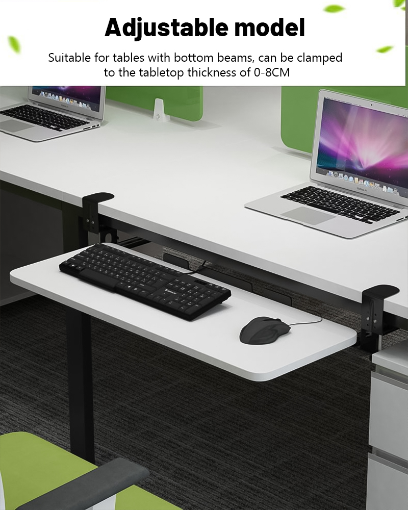 Keyboard bracket non-perforated drawer shelf bracket non-installation ...