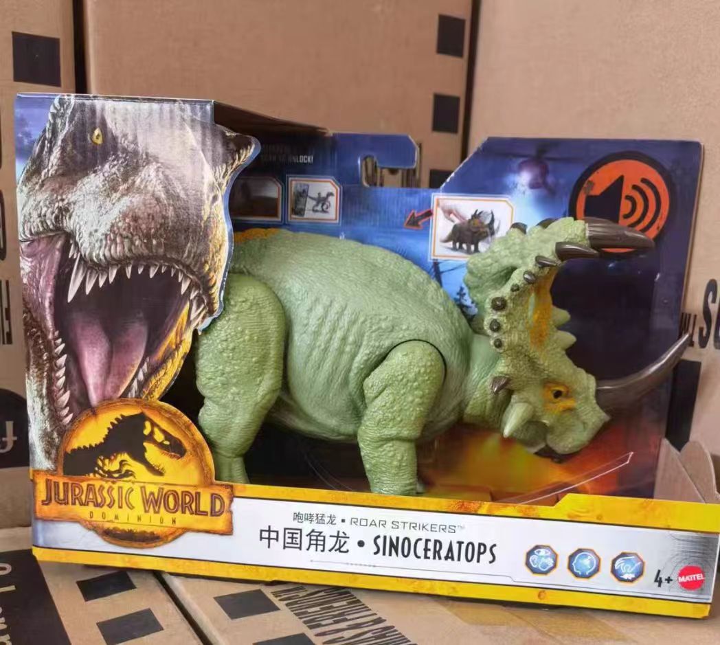 Jurassic World Dominion Roar Strikers Sinoceratops Dinosaur Toy with ...
