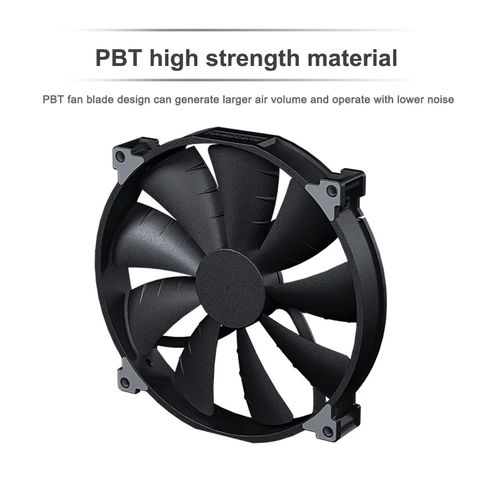PHANTEKS F200SP Black High Air Volume Computer Case Fan 200mm 4Pin PWM ...
