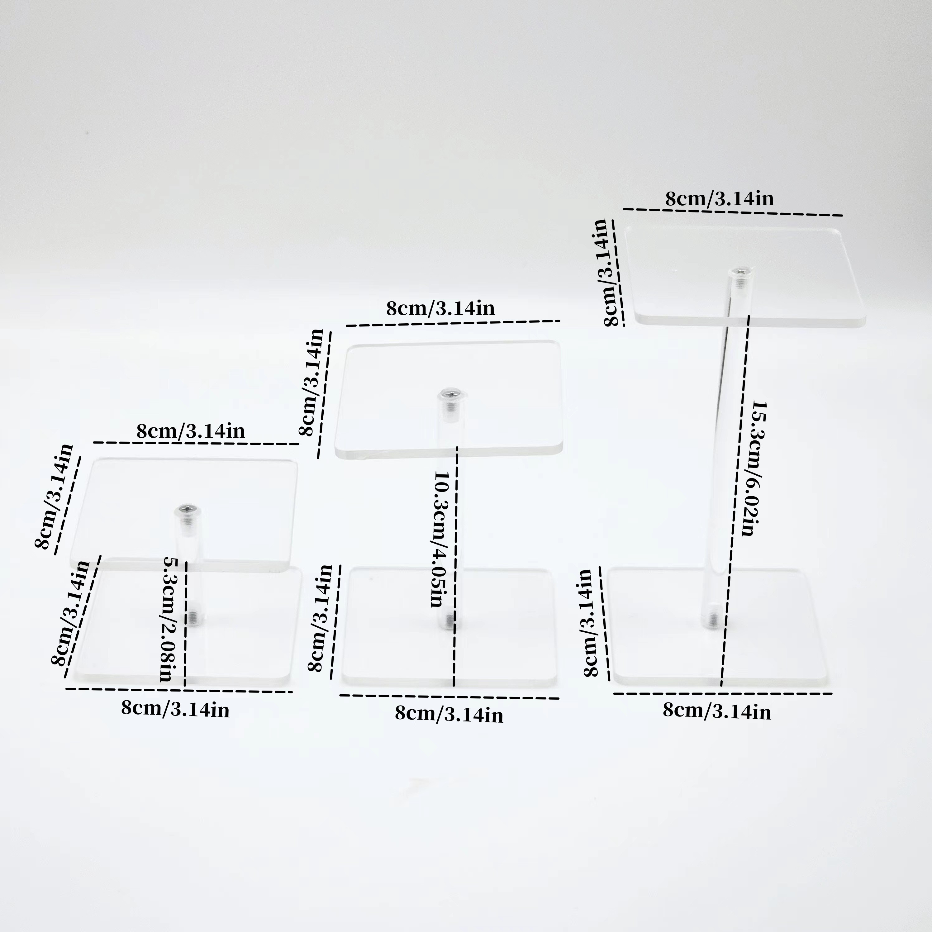 Circular square acrylic display bracket | Shopee Singapore