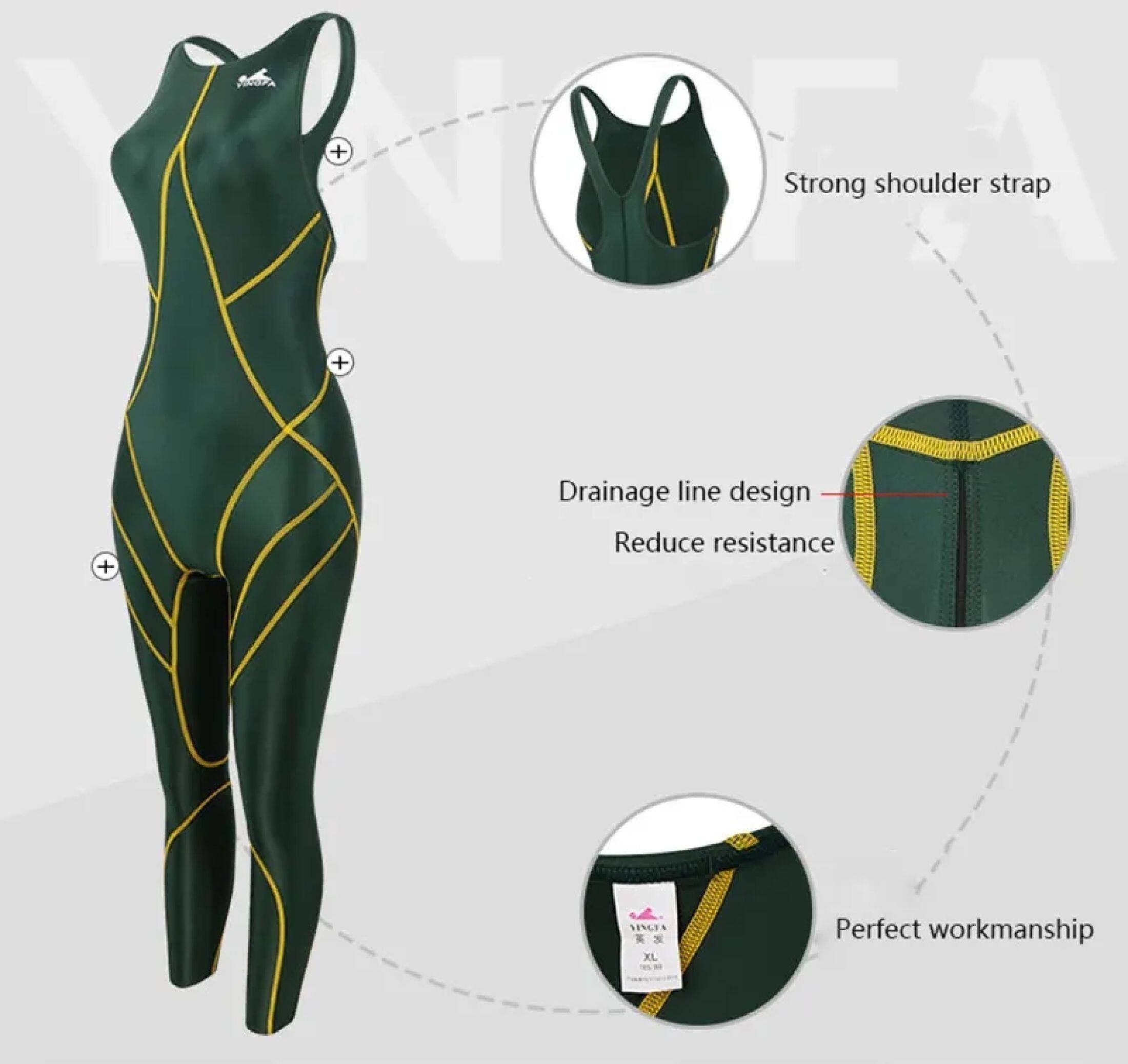 Yingfa Full Body Swimsuit Athletes Competitive Swimwear Training ...