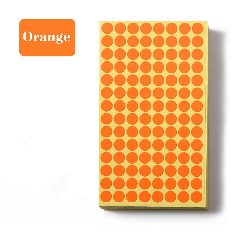 Colored Circular Self-adhesive Stickers With Circular Dots, Paper ...