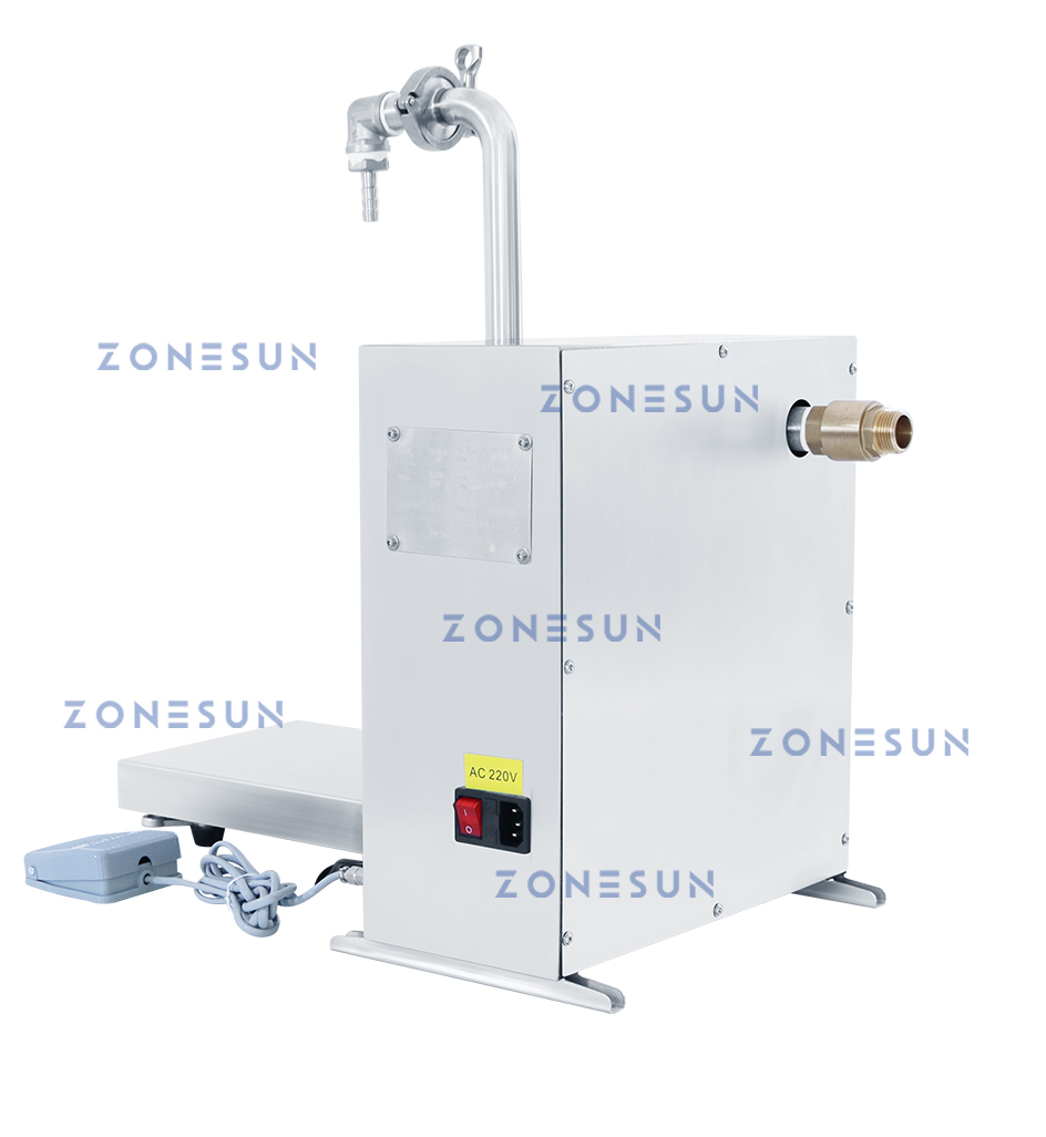 ZONESUN ZS-GPW1 Liquid Filler Weigher Cooking Oil Beverage Drinks High Flow Gear Pump Footswitch ...