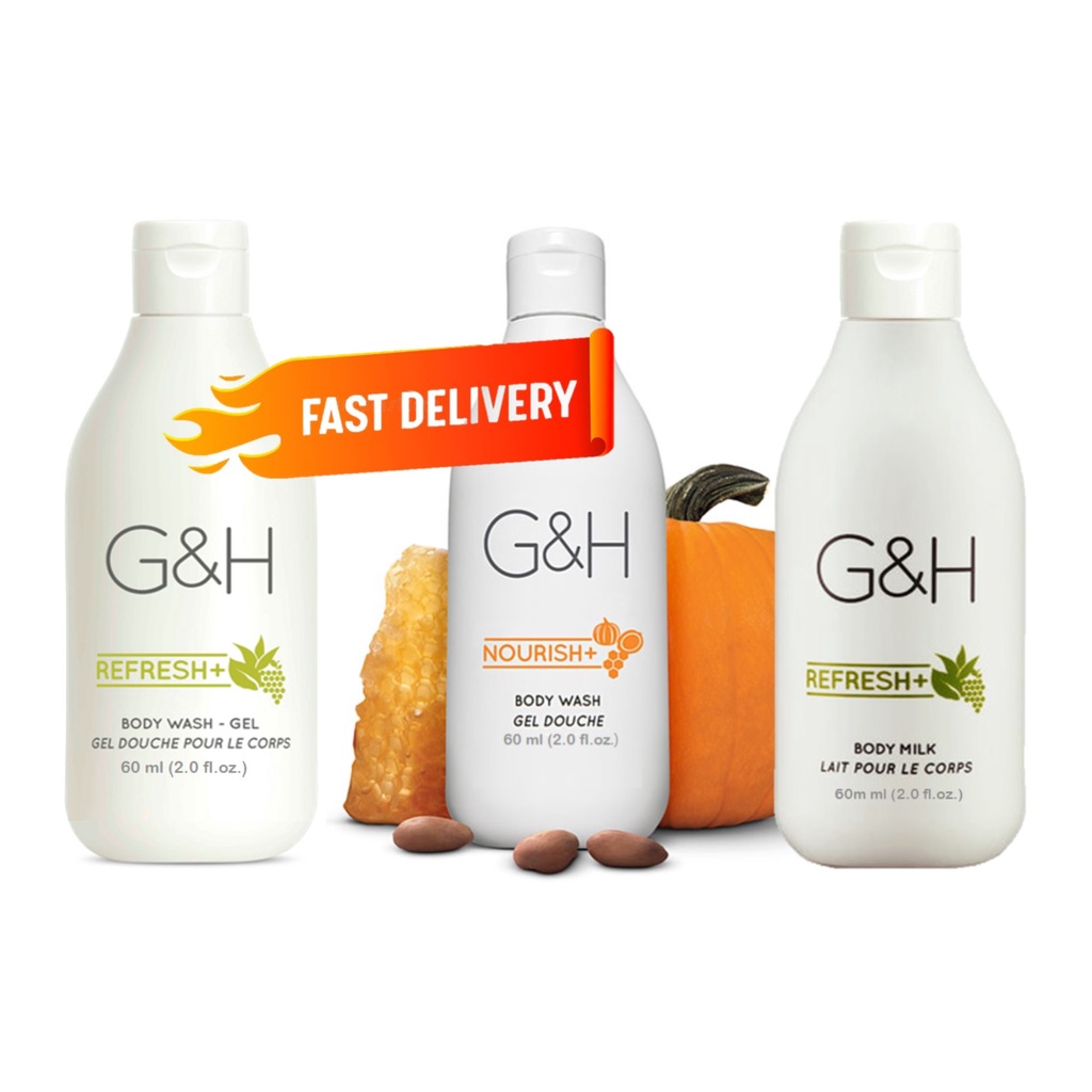 Amway Dewy Skin Mini G&H Refresh / Nourish / Body Wash (250 ml ...