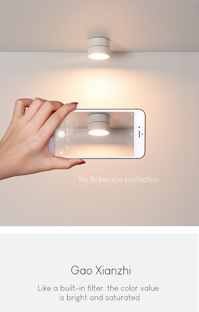 LED Downlight Foldable Ceiling Light Rotatable Down Light Surface ...