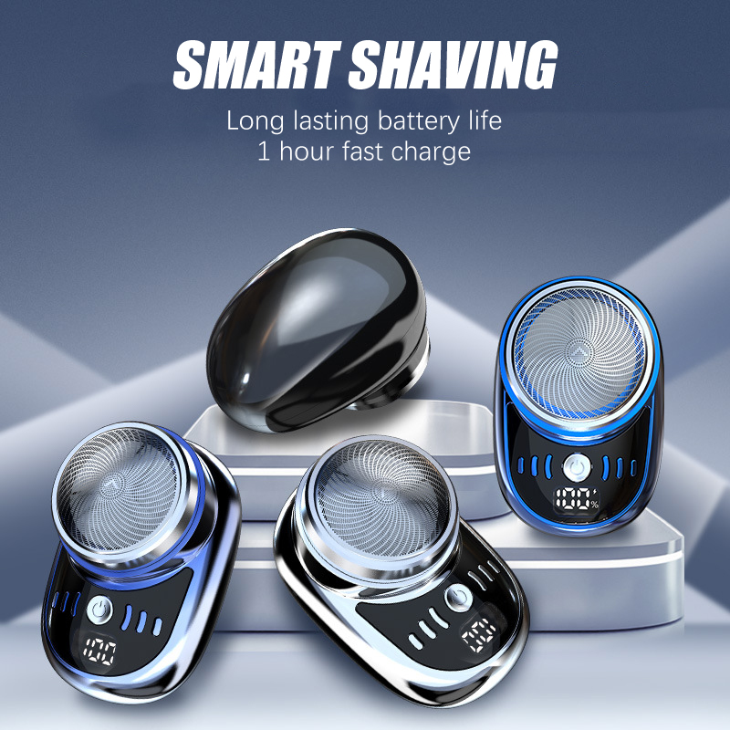 Portable Mini Shaver For Men Digital Power Display Mens Razor ...