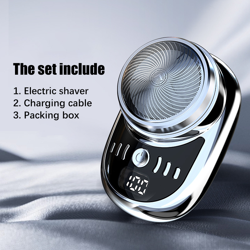 Portable Mini Shaver For Men Digital Power Display Mens Razor ...
