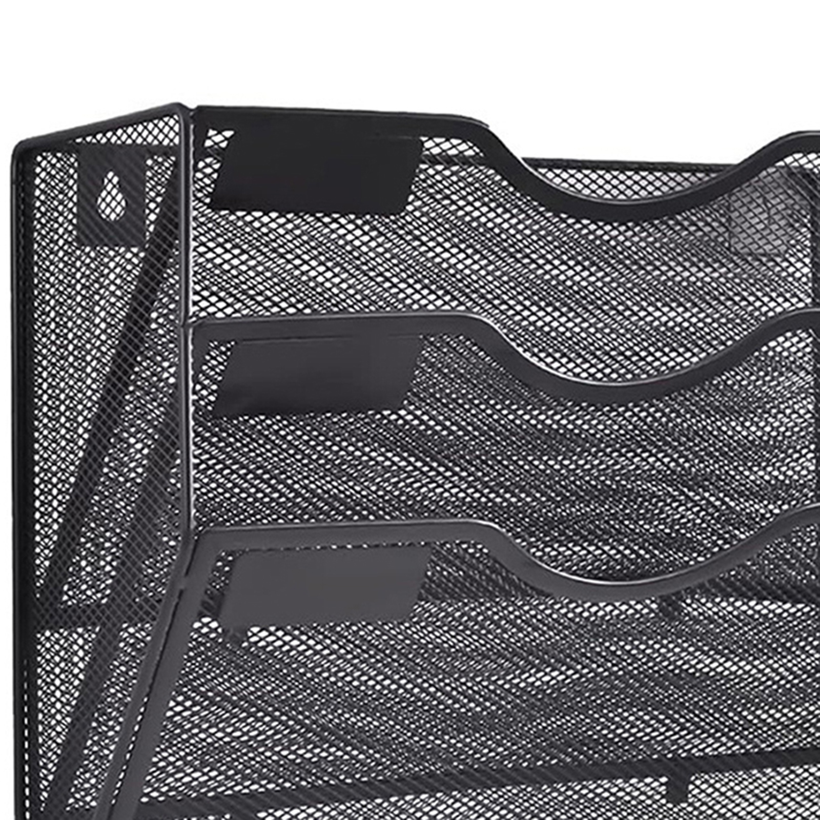 [Ahagexa] Wall Mounted Mesh File Holder Wall Mounted Bookshelf Rack ...