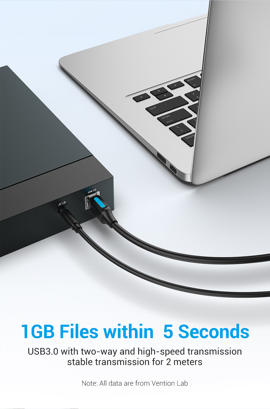 Vention USB Printer Cable USB Type A Male to B Male USB 3.0 5Gbps Cable ...