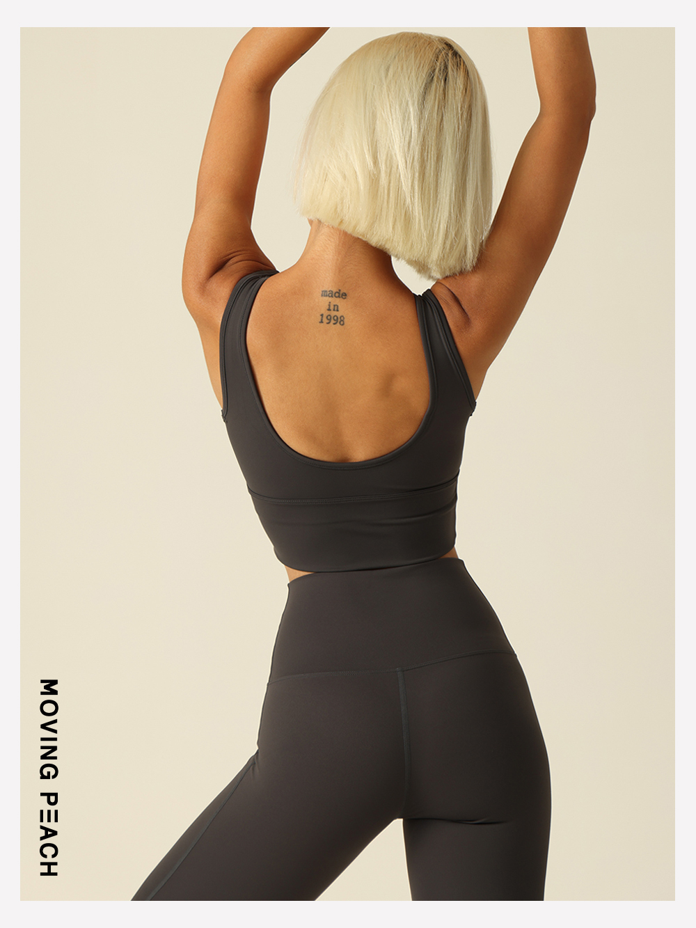 MOVING PEACH Women Sports Tank Top Shockproof Gym Running Padded Top ...