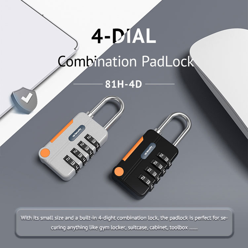 KIPRUN 4 Digit Combination Lock, Keyless Padlock, High Security ...