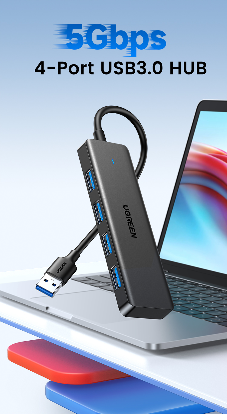 UGREEN 4-in-1 USB A USB 3.0 Hub Splitter USB Expander for Mouse ...