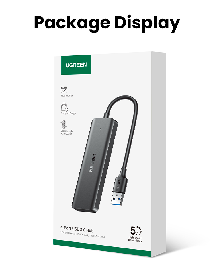 UGREEN 4-in-1 USB A USB 3.0 Hub Splitter USB Expander for Mouse ...