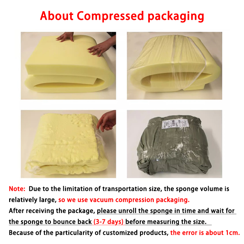 sofa cushion sponge customized 50D high density foam bay window cushion ...