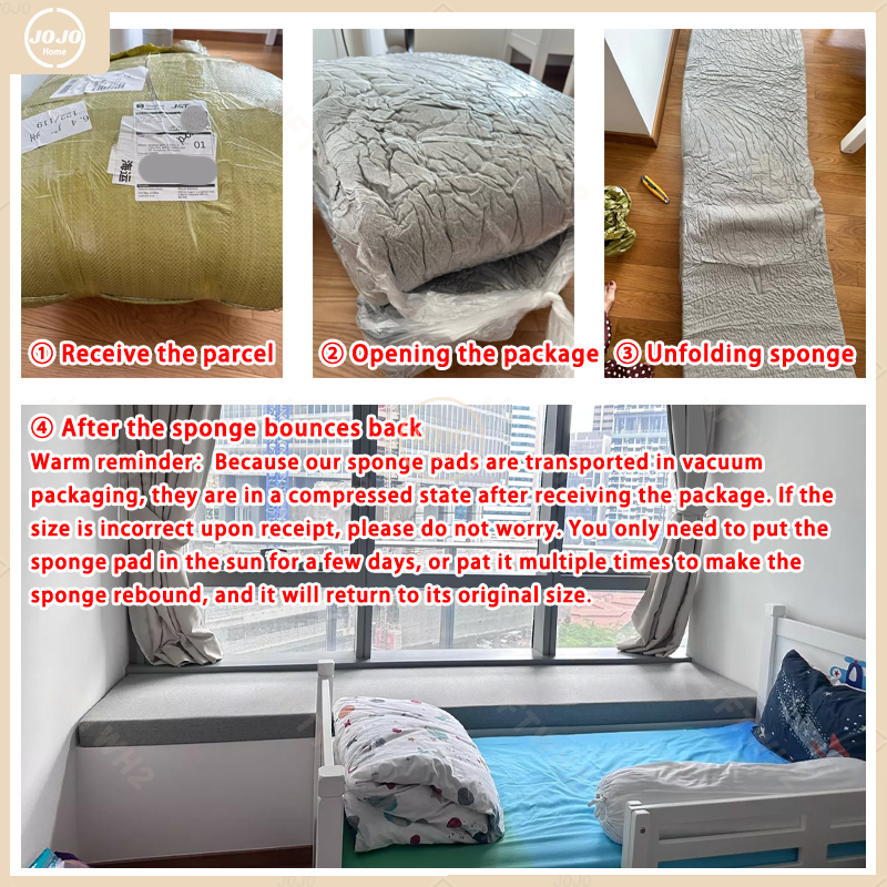 sofa cushion sponge customized 50D high density foam bay window cushion ...