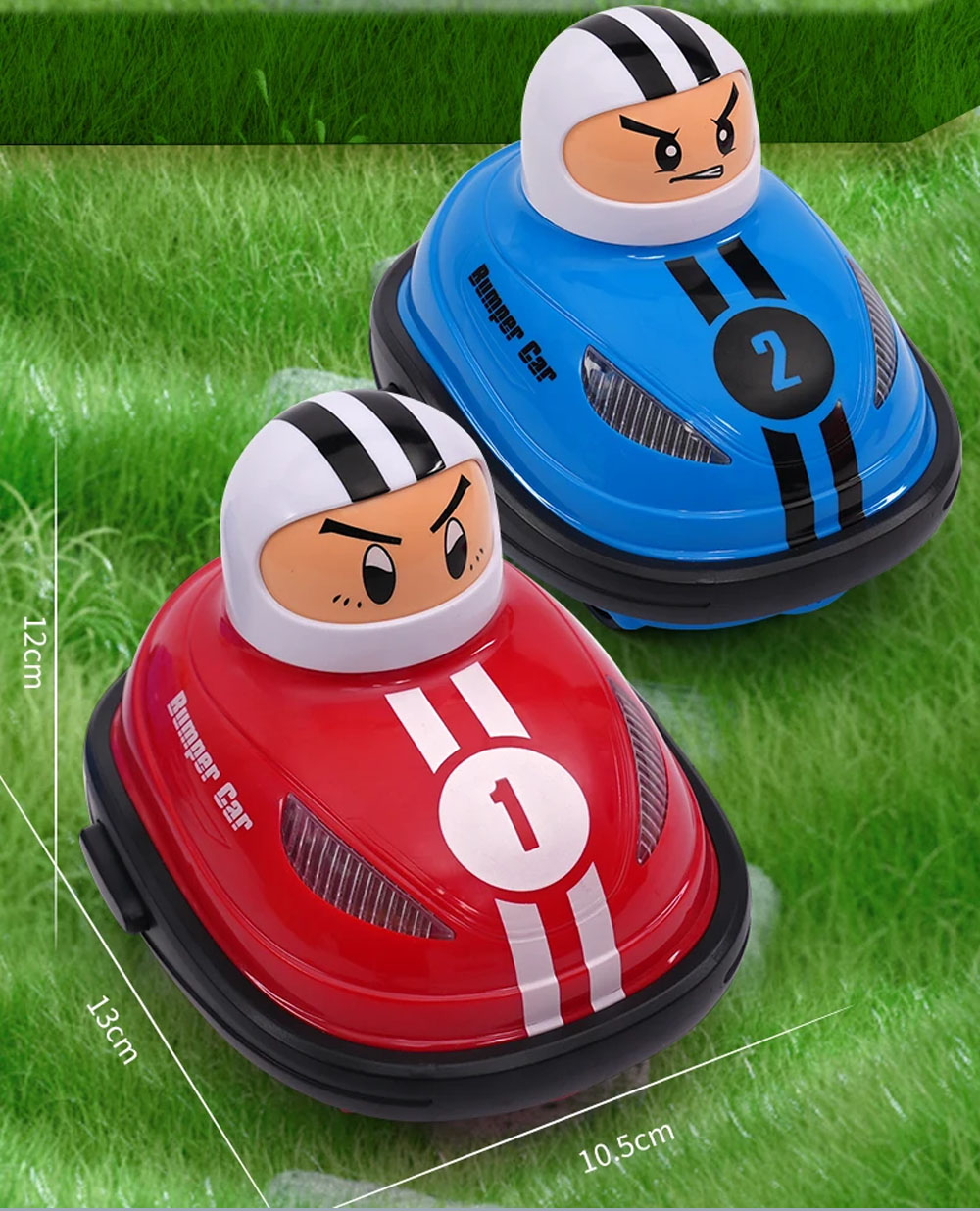 RC Super Battle Bumper Car Toy Pop-up Doll Crash Bounce Ejection Light ...