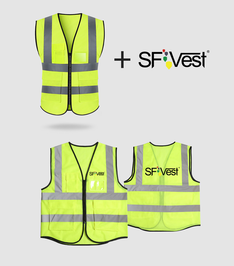 Mesh Safety Vest With Logo Customized Reflective Vest With Company Logo ...