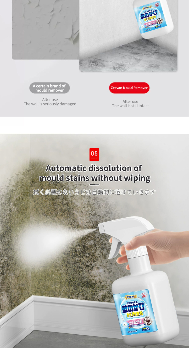 【🇸🇬Stock】Japan 5 Minutes Quickly Mold Remover Spray Mold Mildew Stains ...