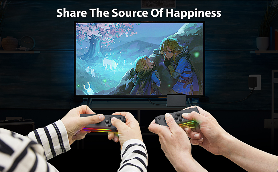 7-Color of Led Joycons Controller for Switch/OLED/Lite,Switch Joy Con ...