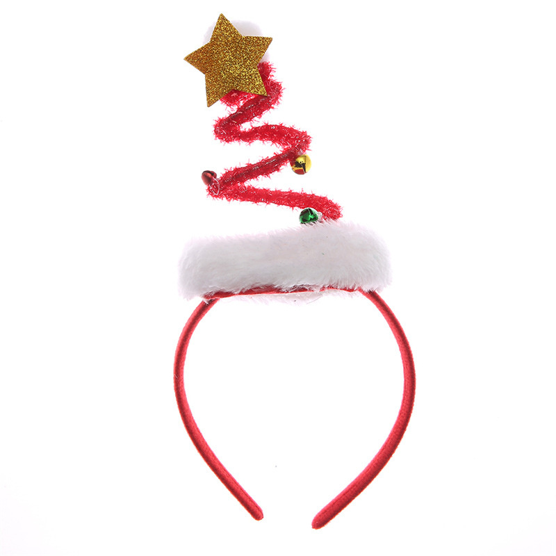 New Unisex Adult Kid Christmas Headband Xmas Tree Bell Santa Elf Spring ...