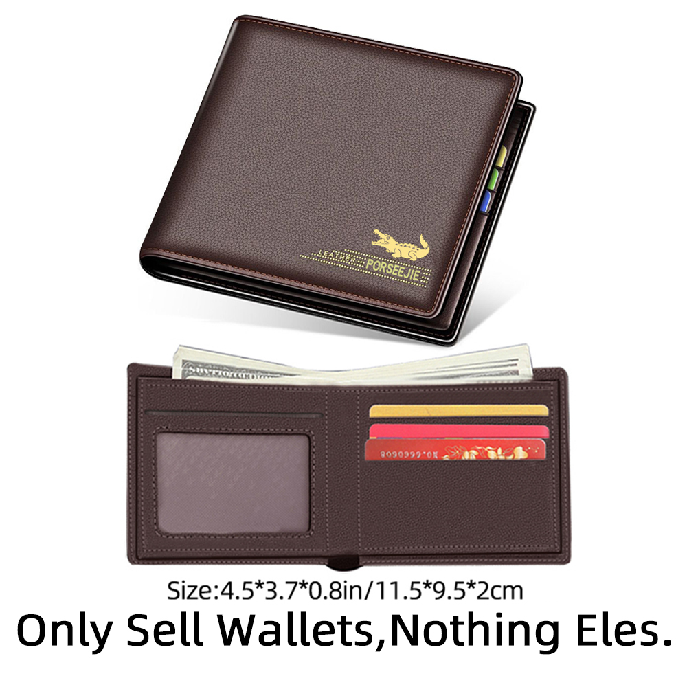 Men's Short Wallet | Stylish Leather Card Holder & Driving License Case ...