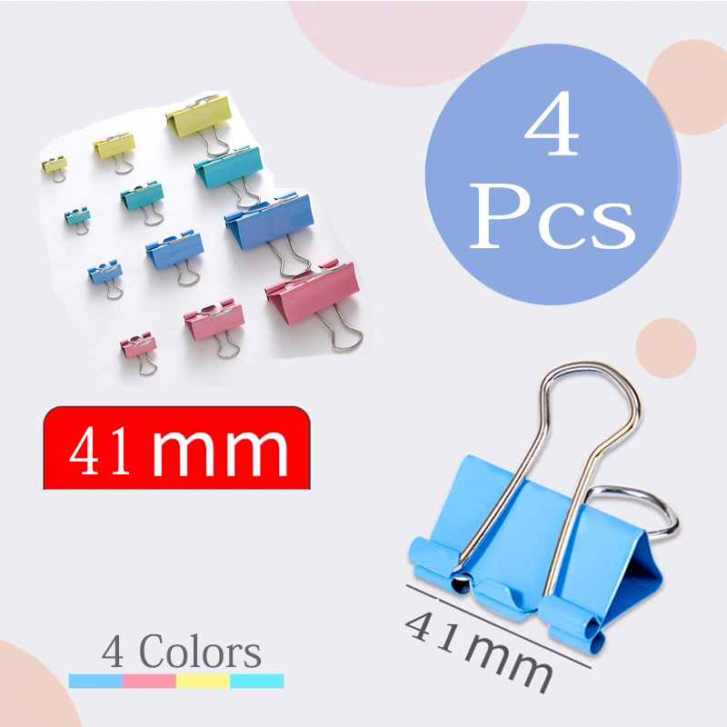Office stationery clip Color long tail clip mixed dovetail clip Metal ...
