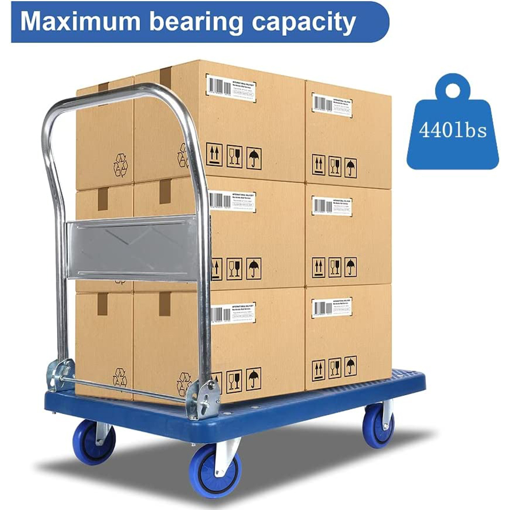 Platform Trolley Folding Platform Cart 200-600kg Capacity Rolling ...