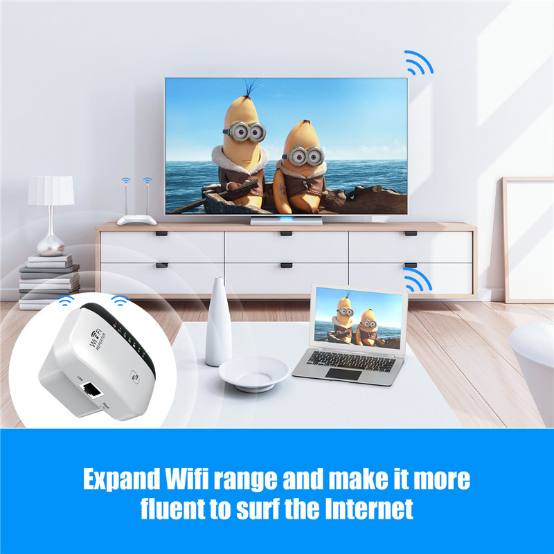 300Mbps Wireless WIFI Repeater 2.4G Router Wifi Range Extender Wi-Fi ...