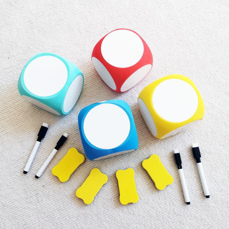10 * 10CM EVA Dice EVA Erasable Writable DIY Dice Children's Interest ...