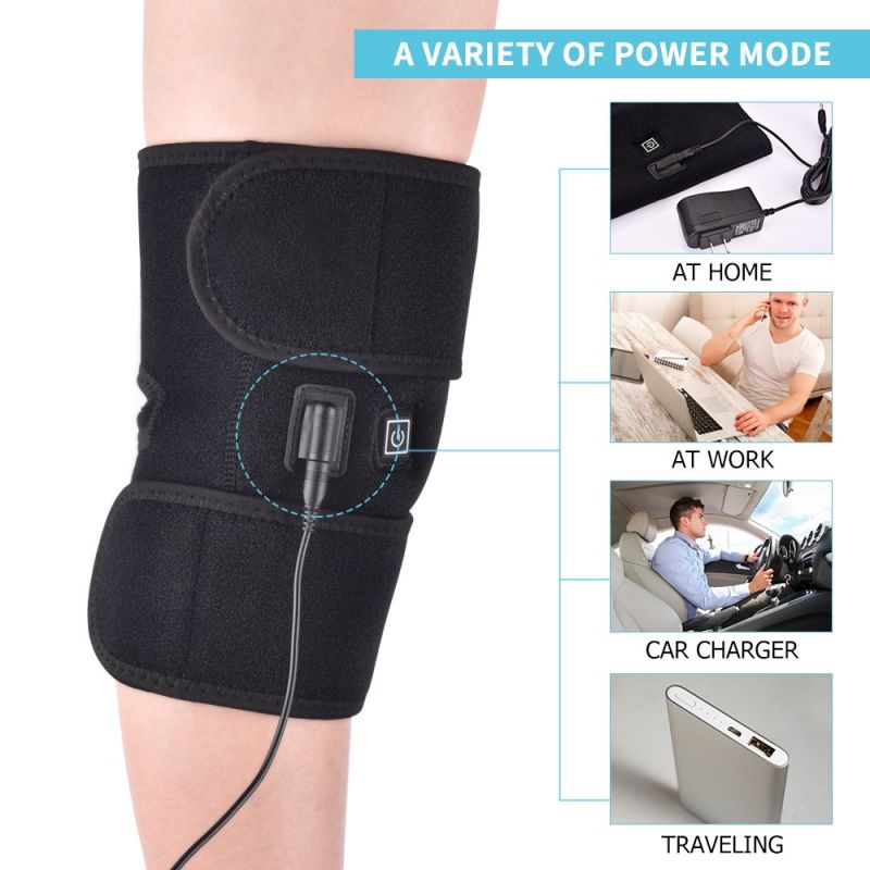 Eletric Heating Knee Massage Instrument Vibrator Knee Pad Joint ...