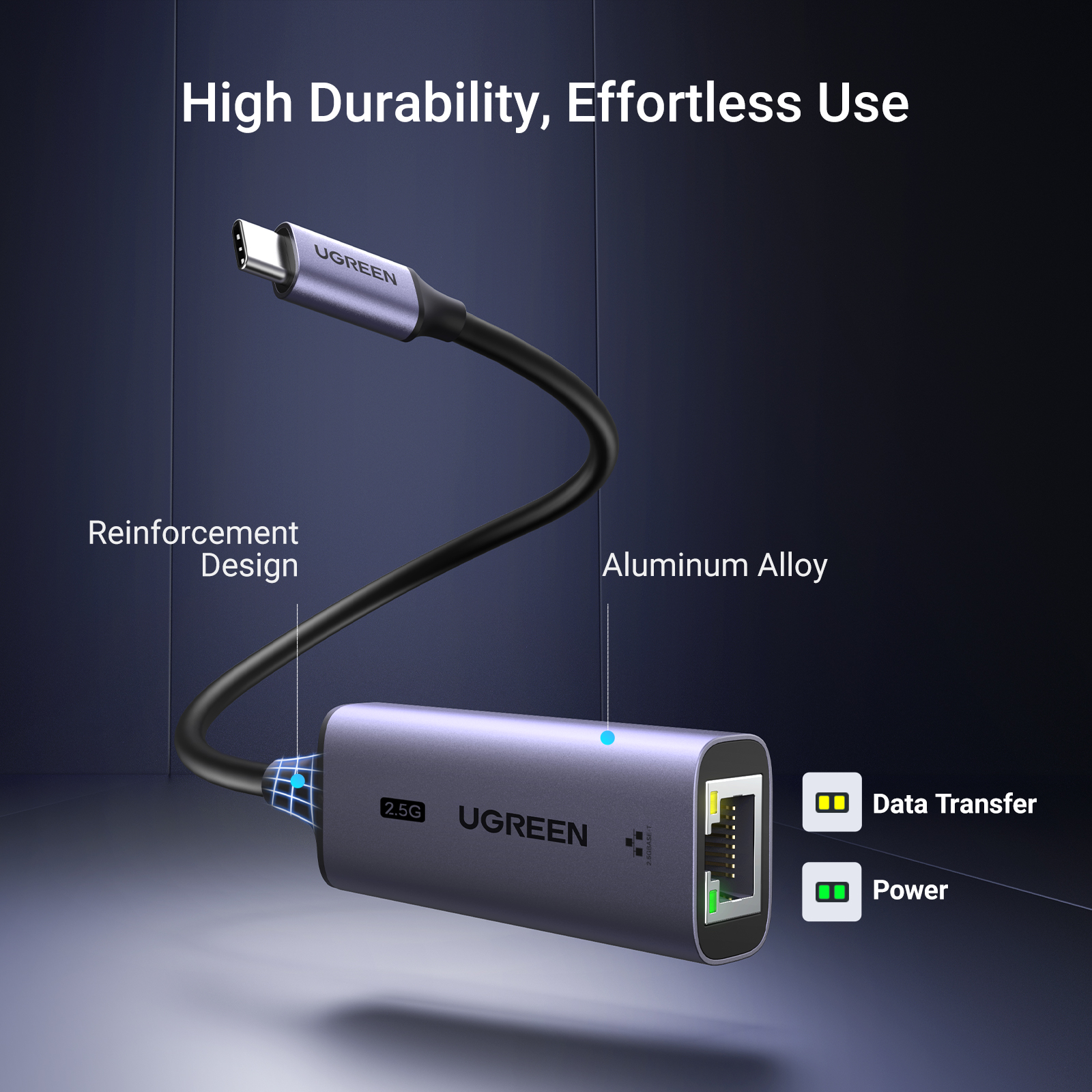 UGREEN 2500Mbps USB C USB A Ethernet Adapter 2.5 Gigabit Type C to Lan ...