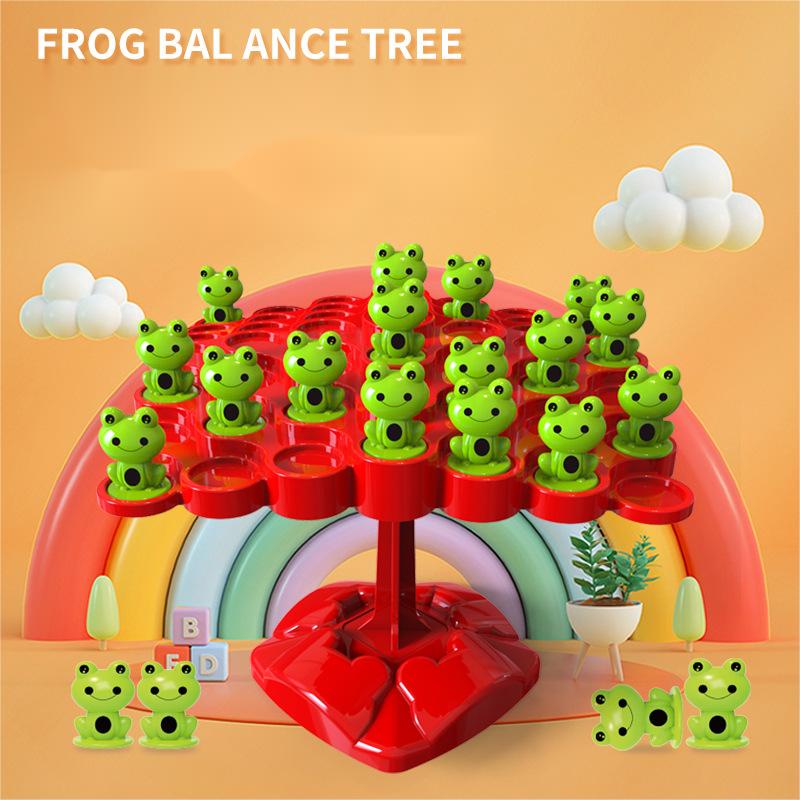 Frog Balance Game Scale Tree Frog Toy for Kids Frog Balanced Counting ...