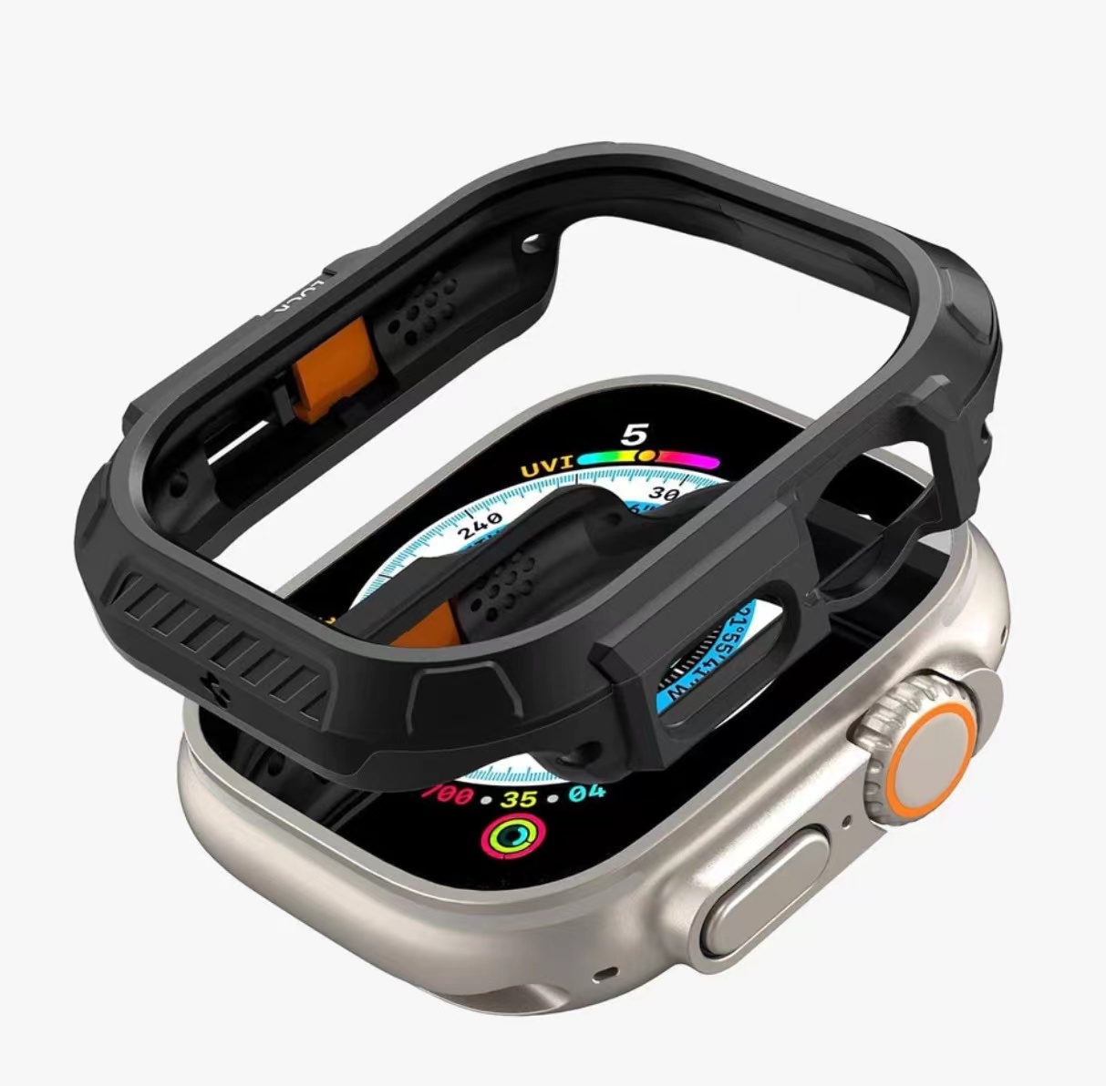 Spi Gen Lock Fit Hard Case for iWatch Ultra 2 49mm 45mm 41mm ...