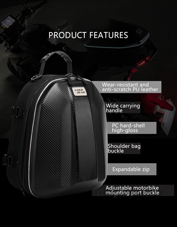 Motorcycle Tail Bag LED Light Strip Design Waterproof Motorcycle ...