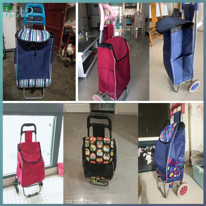 Shopping cart cloth bag grocery cart large waterproof trolley oxford ...