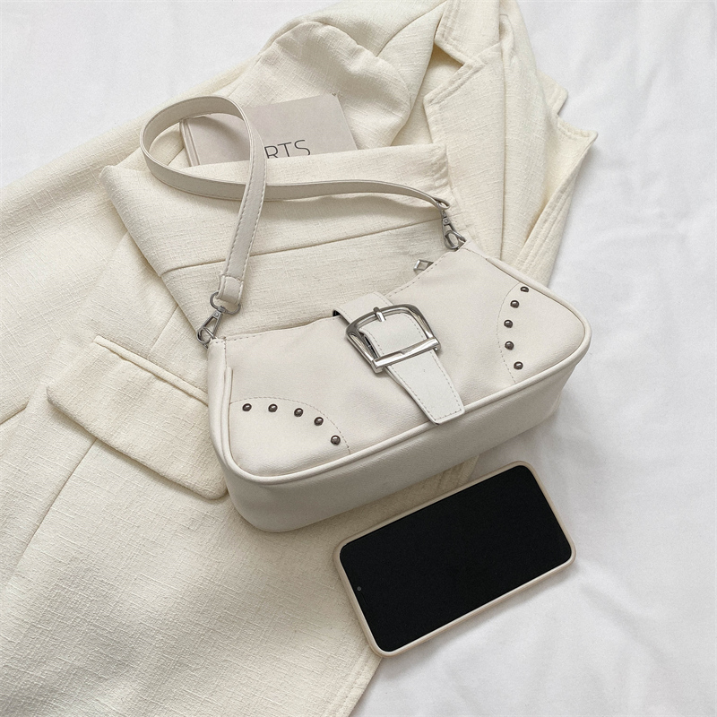 Chic 2025 Retro Underarm Bag Minimalist Zip Closure Fashion Shoulder ...