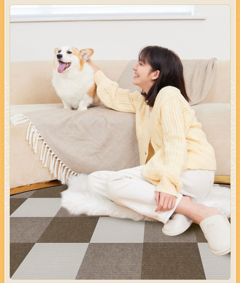 Japan Korea spliced carpet pet mat non-slip self-adhesive spliced floor ...