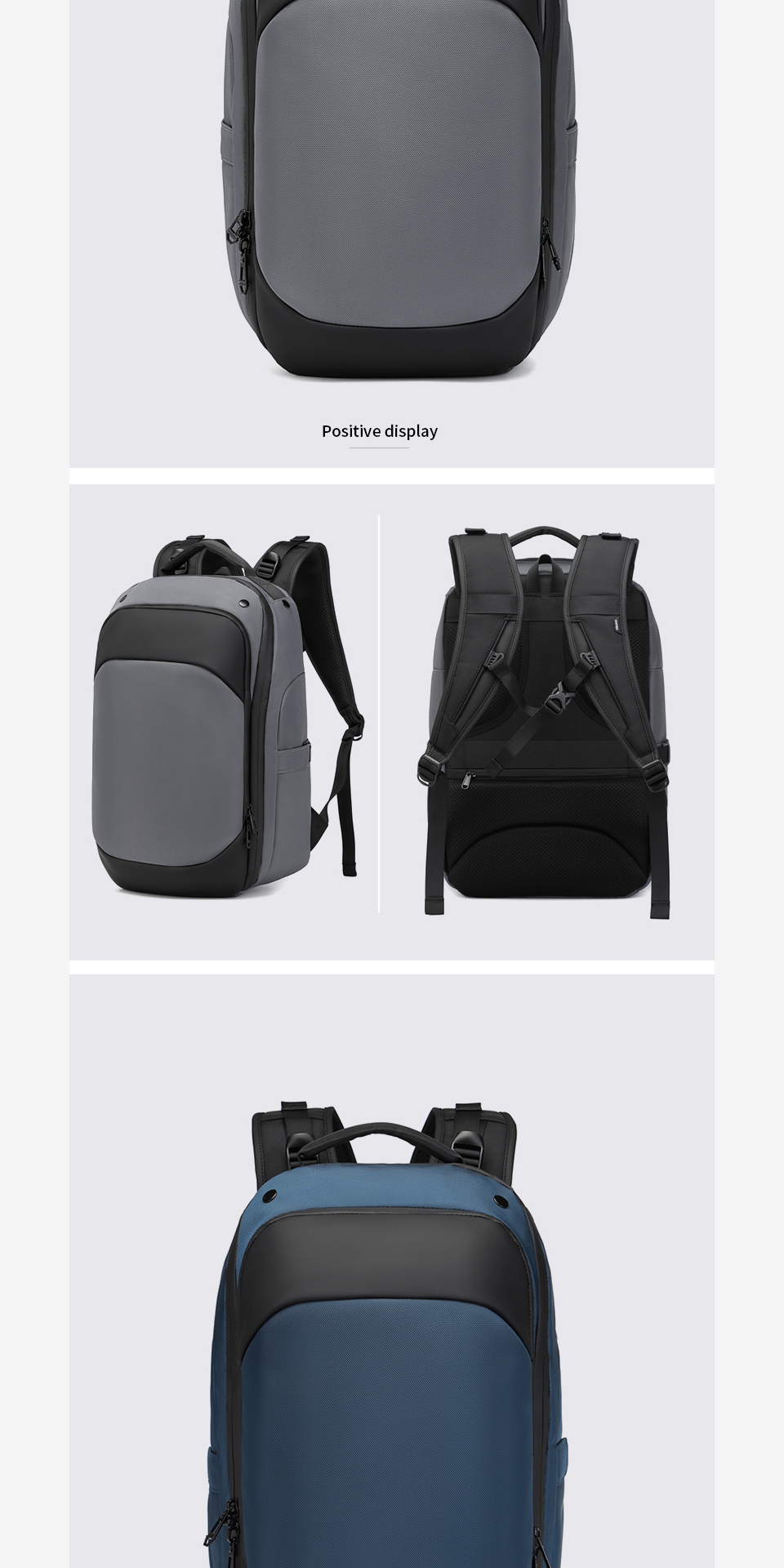 OZUKO Casual Business Waterproof Oxford Men Laptop Backpack | Shopee ...